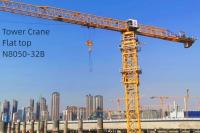 China 32T Load Flat Top Tower Crane 86m Construction Site Crane N8050-32B for sale