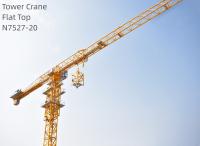 China N7527-20 Flat Top Tower Crane 62m 20t Max Capacity Load for sale