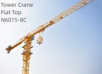 China N6015-8C Flat Top Tower Crane 8T Capacity 40.5m Height for High Rise Building for sale