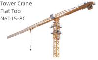 China N6015-8C Flat Top Tower Crane 8T Capacity 40.5m Height for High Rise Building for sale