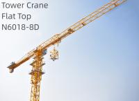China N6018-8D Flat Top Tower Crane 8T Capacity 60m Jib for High Rise Construction for sale