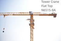 China N6515-8A Flat Top Tower Crane 8t Capacity 45.5m Jib for Skyscraper Construction for sale