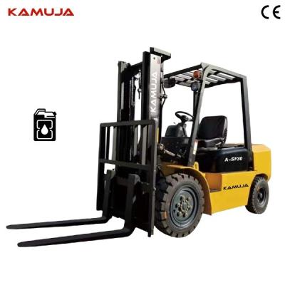 China ISUZU C240 Diesel Forklift 3 Ton 3000kg Load Capacity 500mm Load Center for sale