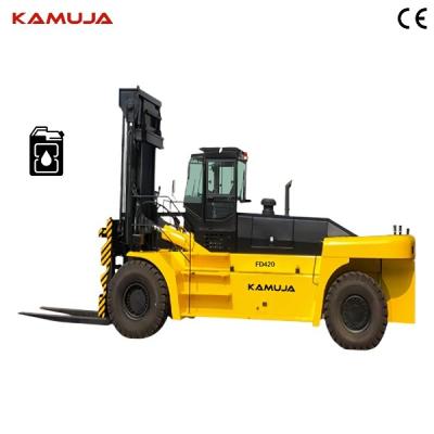China 42Ton Heavy Duty Lift Truck FD420 Forklift with 4000mm Lift Height and 276kW Engine for sale