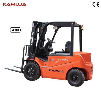 China 3.0T Lithium Battery Forklift AC Drive 3000kg Capacity Maintenance Free Electric Forklift for sale