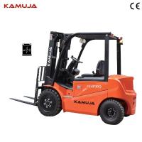 China KAMUJA FE4P30Q 3 Ton Electric Forklift Lead Acid Battery 3000kg Load Capacity for sale