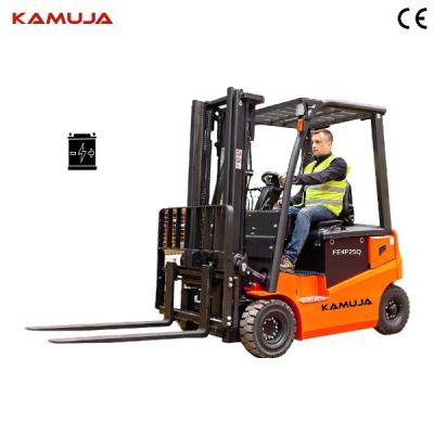 China KAMUJA 2.5 Ton Electric Lead Acid Battery Forklift 80V 400A 2500kg Capacity for sale
