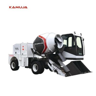 China 2200L Automatic Concrete Mixer 1.2m3 Truck Mounted Feeder 4x4 Diesel for sale