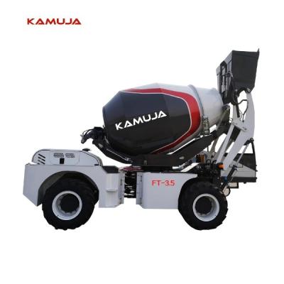 China 5500L Automatic Concrete Mixer 3.5M3 Truck Mounted Feed Mixer 85kW Diesel Engine for sale
