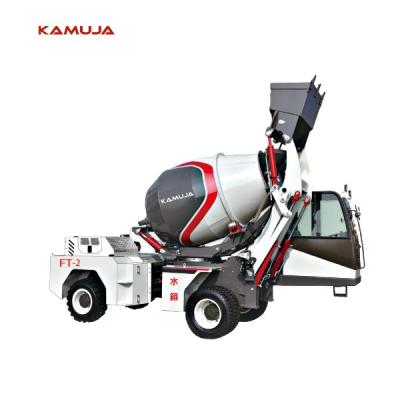 China Hydraulic 2m3 Auto Concrete Mixer Truck Mounted Mixer 4x4 76kW Diesel for sale