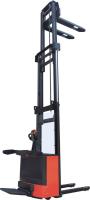 China 3 Stage Standing on Mast Electric Stacker 1.6 ton Load 5.5m Lift Height for sale