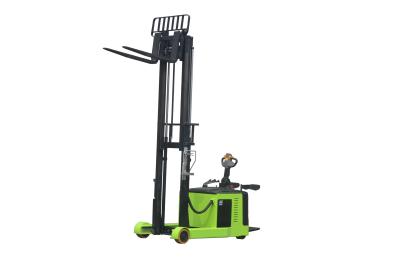 China Electric Reach Stacker 1.3t to 2t Capacity 6000mm Lift Height Narrow Aisle for sale