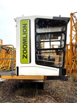 China Used Flat Top Tower Crane W6015-8 8t Max Load 60m Jib 40m Free Standing Height for sale