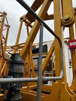 China Used Flat Top Tower Crane W6015-8 8t Max Load 60m Jib 40m Free Standing Height for sale
