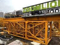 China Used Flat Top Tower Crane W6015-8 8t Max Load 60m Jib 40m Free Standing Height for sale