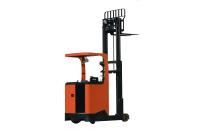 China Standing On Electric Reach Truck 1.5t Load Capacity 7.2m Lift Height for sale