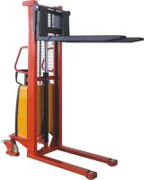 China Semi Electric Stacker 1 Ton Load Capacity 3000mm Lifting Height High Strength Mast for sale