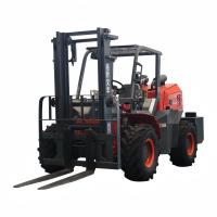 China Middle Hinged Rough Terrain Forklift 3.5T 3-6m Lift 4WD Off-road for sale