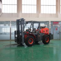 China Middle Hinged Rough Terrain Forklift 3.5T 3-6m Lift 4WD Off-road for sale