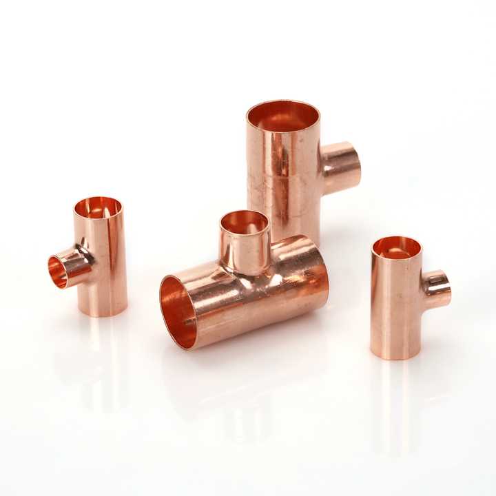 Custom Factory Copper Pipe Fittings Press Connector Plumbing Tee Refrigeration Elbow High Quality Copper for Optimal Performance