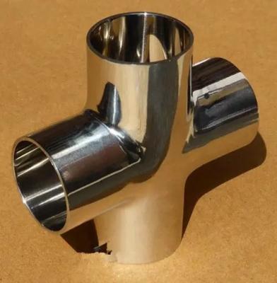 China CuNi 9010 Equal Cross Pipe Fitting Copper Nickel ANSI B16.9 Straight 2