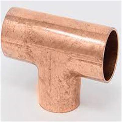 China CuNi 9010 Round Pipe Welding Equal Tee Copper Nickel DN10-DN100 for sale