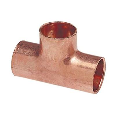 China Copper Nickel Butt Weld Equal Tee Fitting ASTM B366 ANSI B16.9 1/2