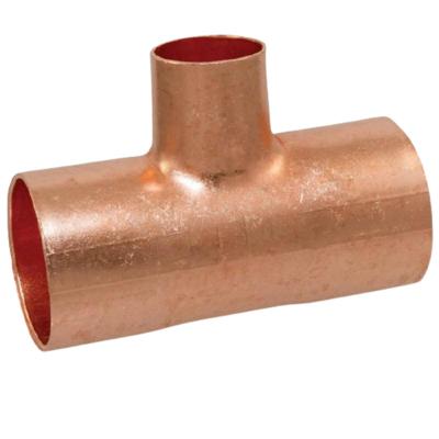 China Butt Weld Copper Nickel Equal Tee ANSI B16.9 1/2