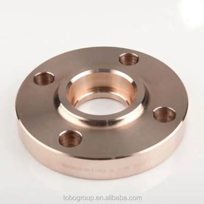 China Cooper Nickel Steel Flanges 1'' 150 Class RF ASTM A105 ASME16.9 Cuni C7060 flanges for sale