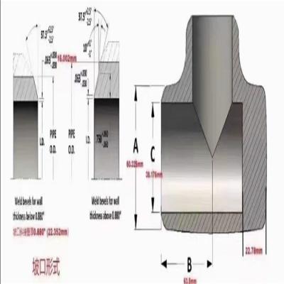 China ANSI B16.5 Cushion Tee 1 1/2
