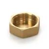 China NPT Female Thread Hex Head Brass End Cap Plug Pipe Fitting Connector for sale