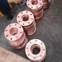 China Yellow Transparent Coating Copper Nickel Flange with Excellent Durability for sale