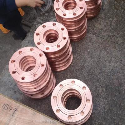 China Yellow Transparent Coating Copper Nickel Flange with Excellent Durability for sale