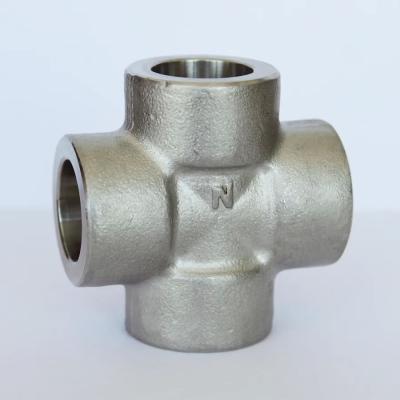 China Best Quality C70600 90/10 70/30 ANSI B16.9 Cross Pipe Fitting 1/2