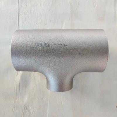 China ASME B16.9 Copper Nickel Pipe Fitting C70600 Butt Welding Reducing Equal Tee Cuni9010 for sale