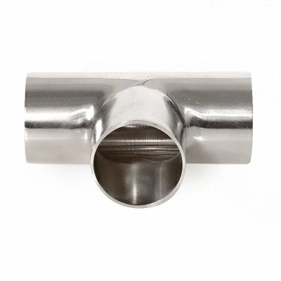 China CuNi 9010 C70600 Round Pipe Butt Welding Copper Nickel Equal Tee for sale