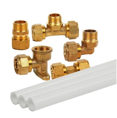China DN20 Copper Nickel Equal Tee for Water Pipe with Smooth Surface for sale