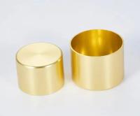 China Polished Copper Pipe Cap with Threaded Connection and 400°F Temperature Rating for Secure Pipe Protection for sale