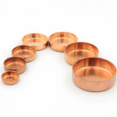 China Threaded Copper Pipe Cap 150 PSI ANSI/DIN Standard Sealing Fitting for Plumbing for sale