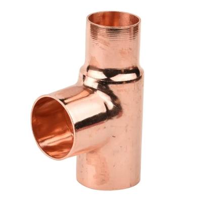 China Copper Nickel Tee UNS C71500 Seamless For Marine And Seawater Service for sale