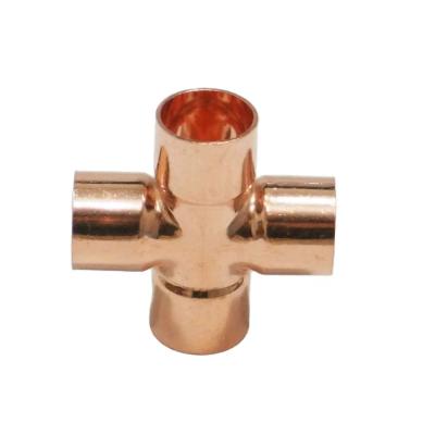 China METAL High Quality Cross Copper Return Copper Welding Pipe Fitting for sale