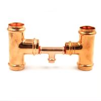 China ASTM B466 UNS C70600 CuNi 90/10 Equal Tee, Marine Grade Seawater Corrosion Resistant Fitting for sale