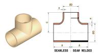 China ASTM A234 WPB ASME B16.9  Reducing Tee 3000 PSI High Pressure Fitting On Sale for sale