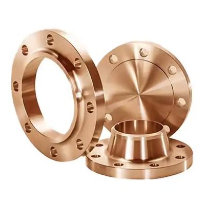China ASME B16.9 Welding Flanged Copper Nickel Flange with Zinc Plated Surface for sale