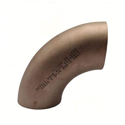 China ASTM B466 CuNi 90/10 Butt Weld Elbow Corrosion Resistant Fitting for Marine Piping for sale