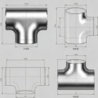 China 70/30 Copper Nickel Equal Tee Forged Socket Weld ASME B16.11 Class 300 High Pressure for sale