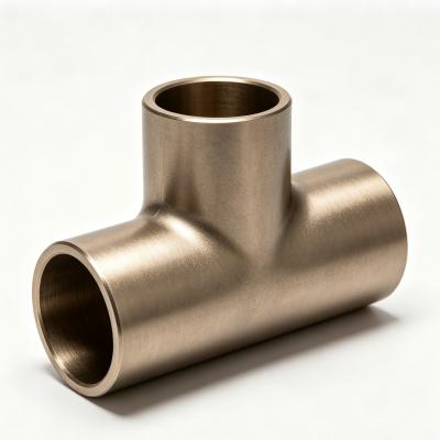 China CuNi 70/30 Copper Nickel Seamless Butt Weld Tee ASME B16.5 Class150 Marine Pipe Fitting for sale