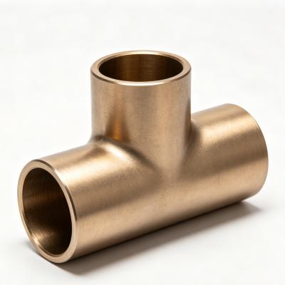 China C70600 Copper Nickel Equal Tee with NPT/BSP Thread DN20 Corrosion Proof Pipe Adapter Fitting for sale