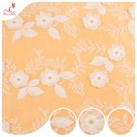 China Durable Soft Mesh Tulle Lace Trim Colorful Flower Embroidery Lace Trimming for sale