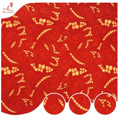 China Customized Guipure African Lace Fabric For Senegal Dakar And Ghana Lace Fabric for sale